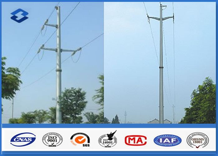 Overhead Transmission Line Electric Power Pole with Material Steel Q345 ...
