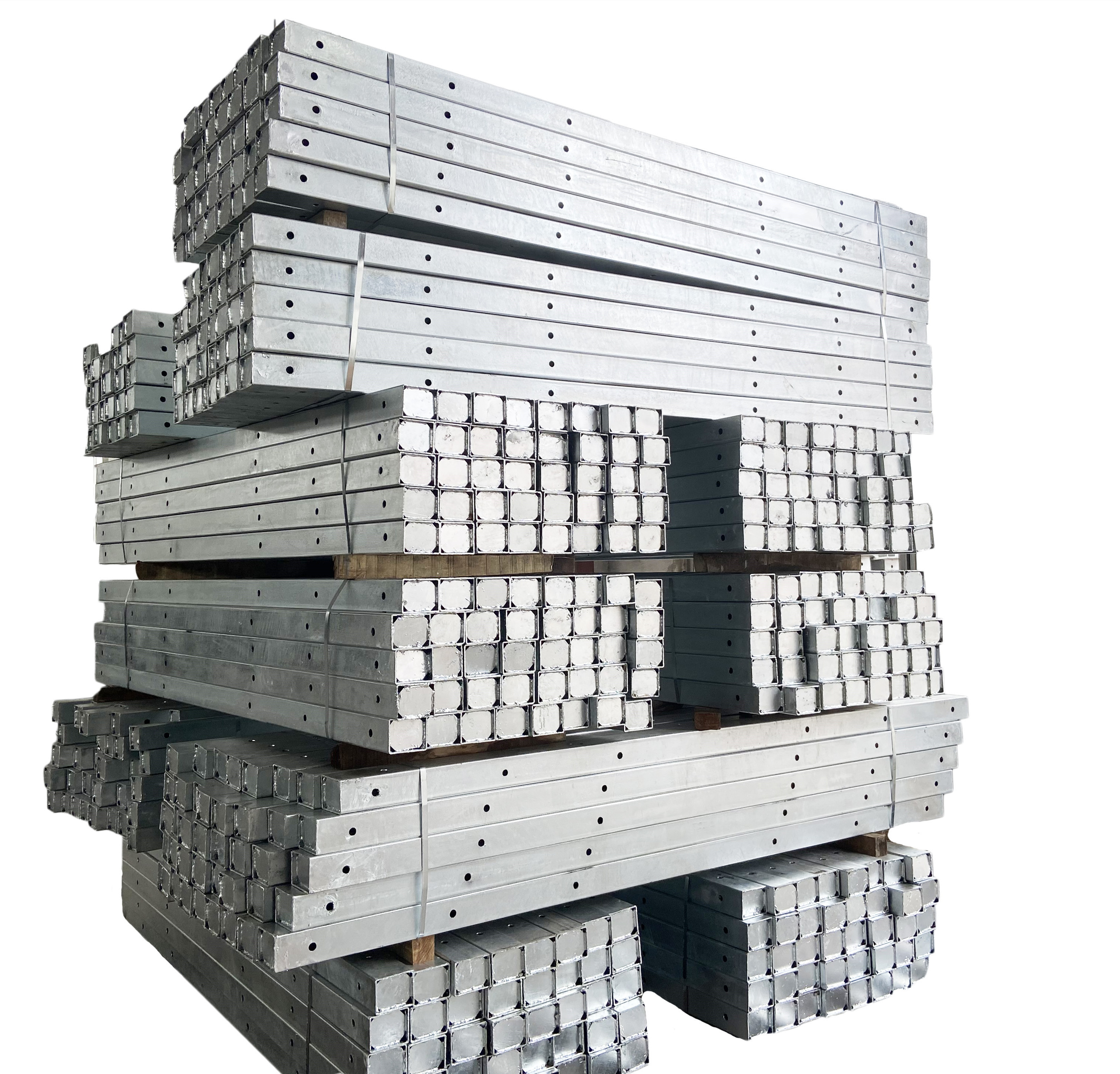 15KV Steel Cross Arm Rectangular Tube Galvanized Steel Cross Arm ...