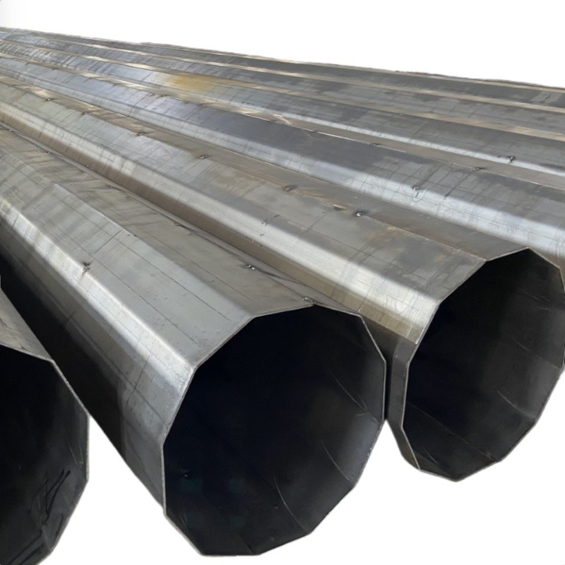 1000KGF - 10000KGF Electric Transmission Steel Pole 105FT Steel ...