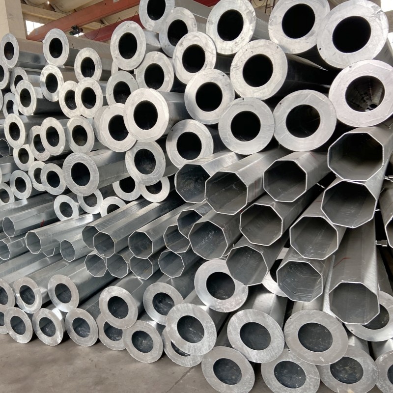 Meralco 9M Steel Electric Pole 2 Segments Galvanized Octagonal Steel Poles