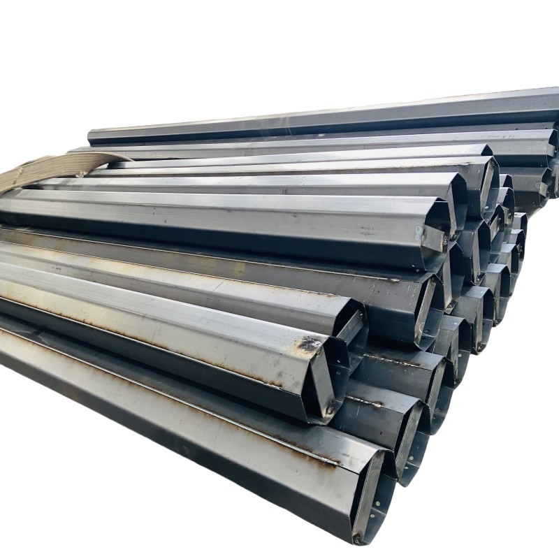 25FT 2 Segments Octagonal Hot Dip Galvanized Electric Steel Poles