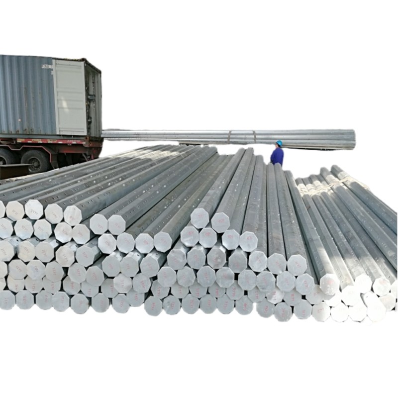 35FT 10.67M 345Mpa Hot-dip Galvanized Octagonal Electric Steel Pole Video