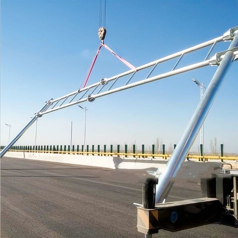355Mpa Highway Gantry Steel Frame Type Hot Dip Galvanized Steel Traffic ...