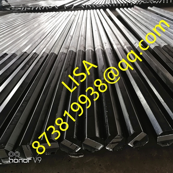 25FT Octagonal Direct Buried Galvanized Steel Pole 300KGF Metal Utility ...
